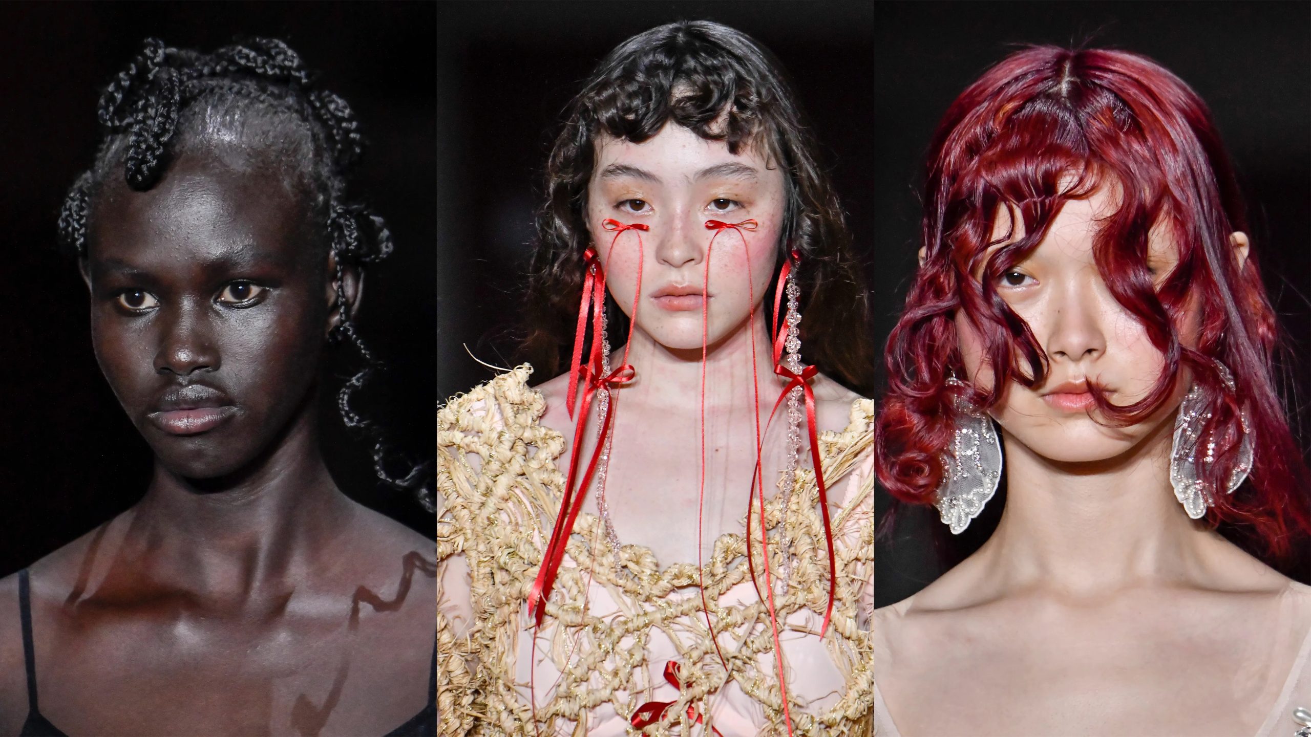 Simone Rocha herfst/winter 2023: gezichtsstrikken en meer