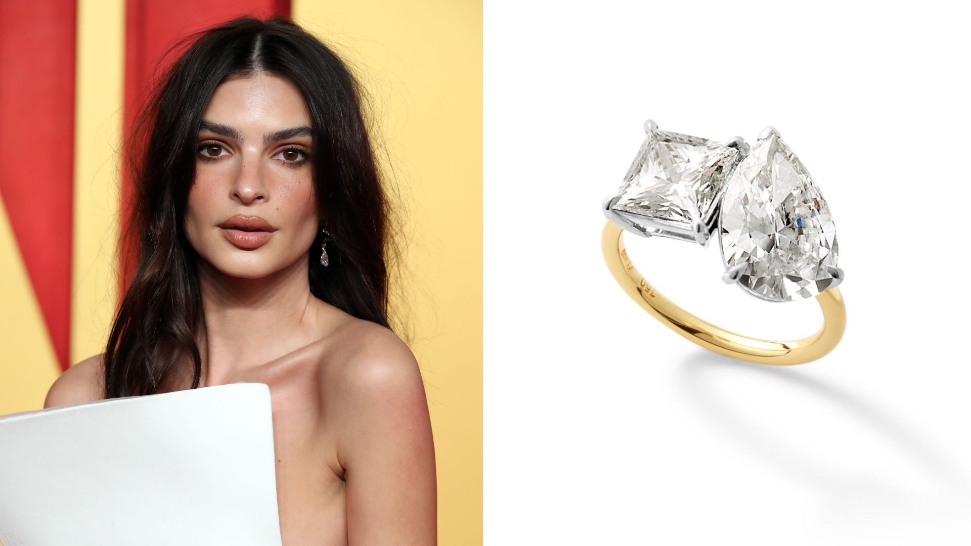 Emily Ratajkowski verandert verlovingsring in 'scheidingsringen'