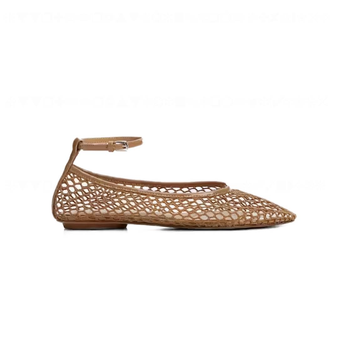 Mesh ballerina's zijn favoriete schoenen van iedereen deze lente