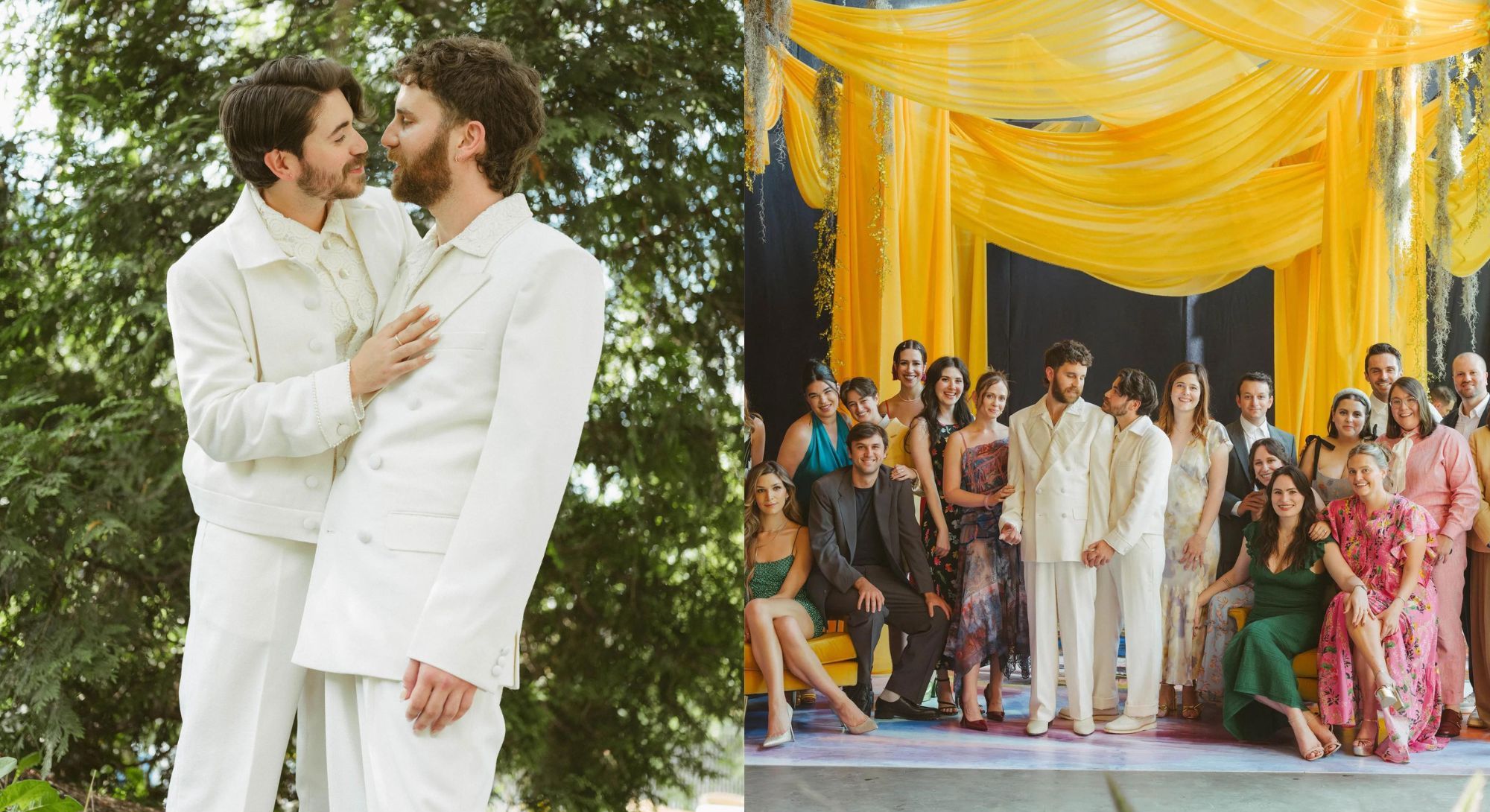 Zien: de zomerse bruiloft van Ben Platt en Noah Galvin in New York