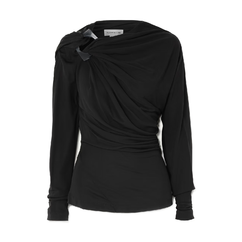 De gedrapeerde top is dit seizoen het chicste stuk in je garderobe