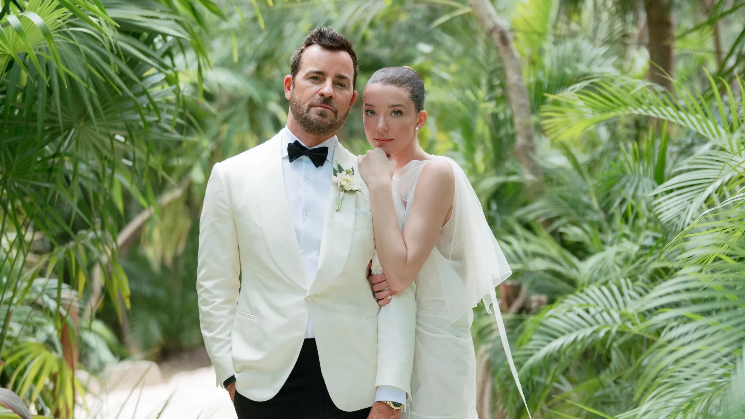 Zo zag de bruiloft van Justin Theroux en Nicole Brydon Bloom eruit