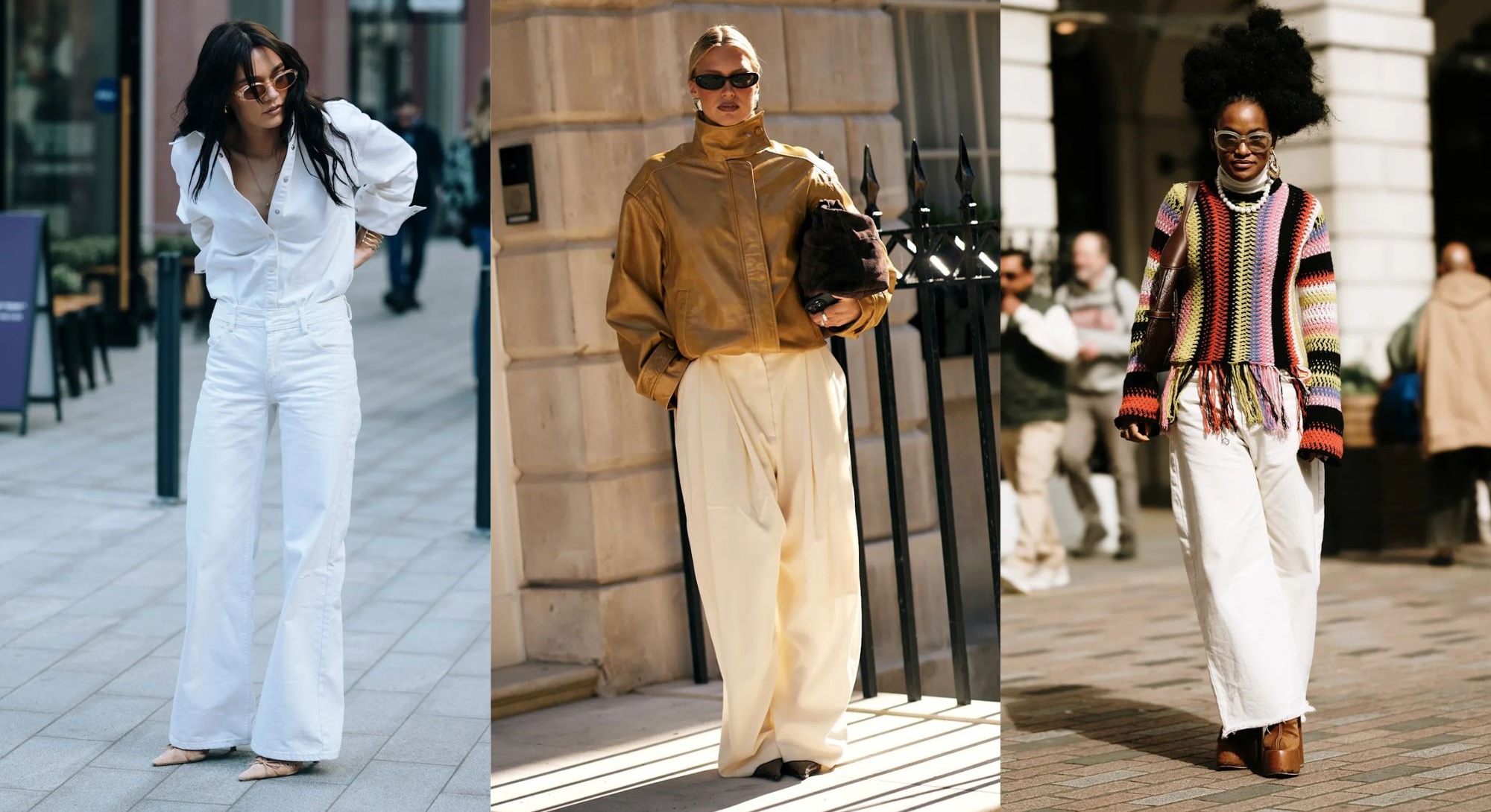 9 manieren om een witte broek te dragen